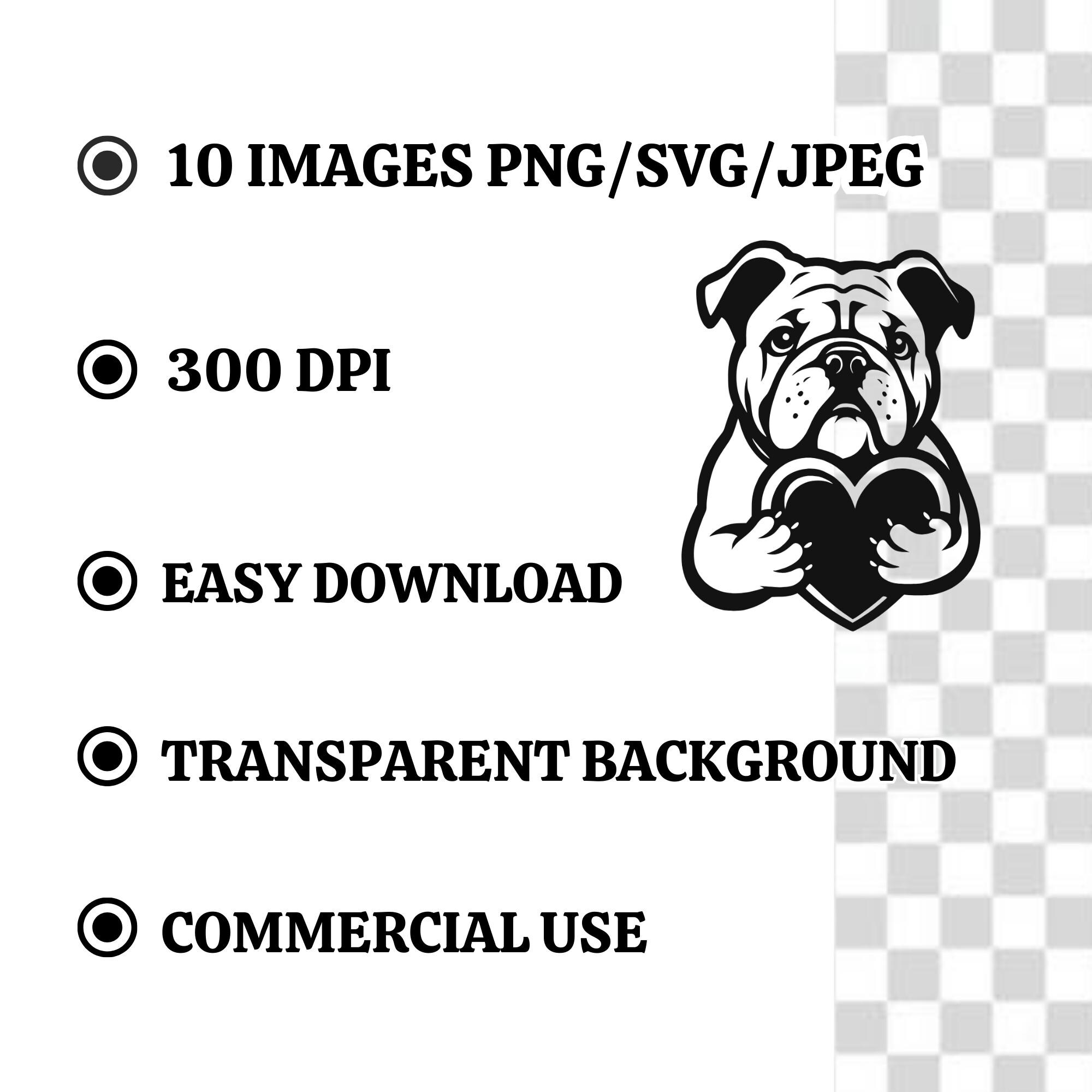 Bulldogs Svg Bundle - 10 Designs. Svg for Cricut, Bulldogs Png, Bulldog ...