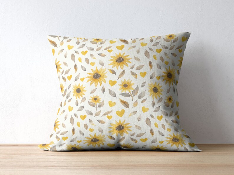 Watercolor Sunflowers Digital Paper - 20 Seamless Autumn Fall Summer ...