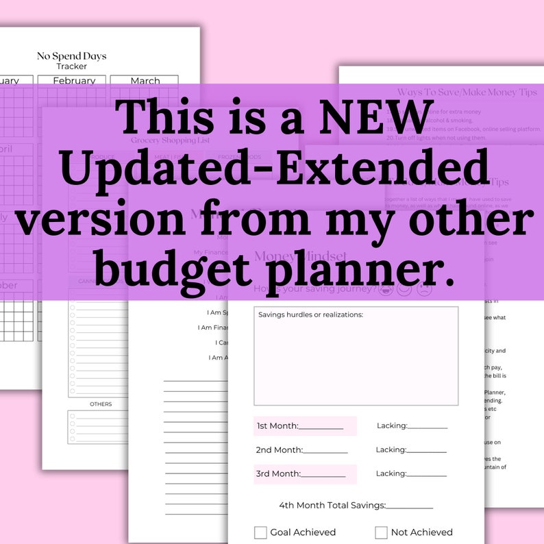 Budget Planner Bundle: Savings Tracker, Finance (A5/A4) (digital ...