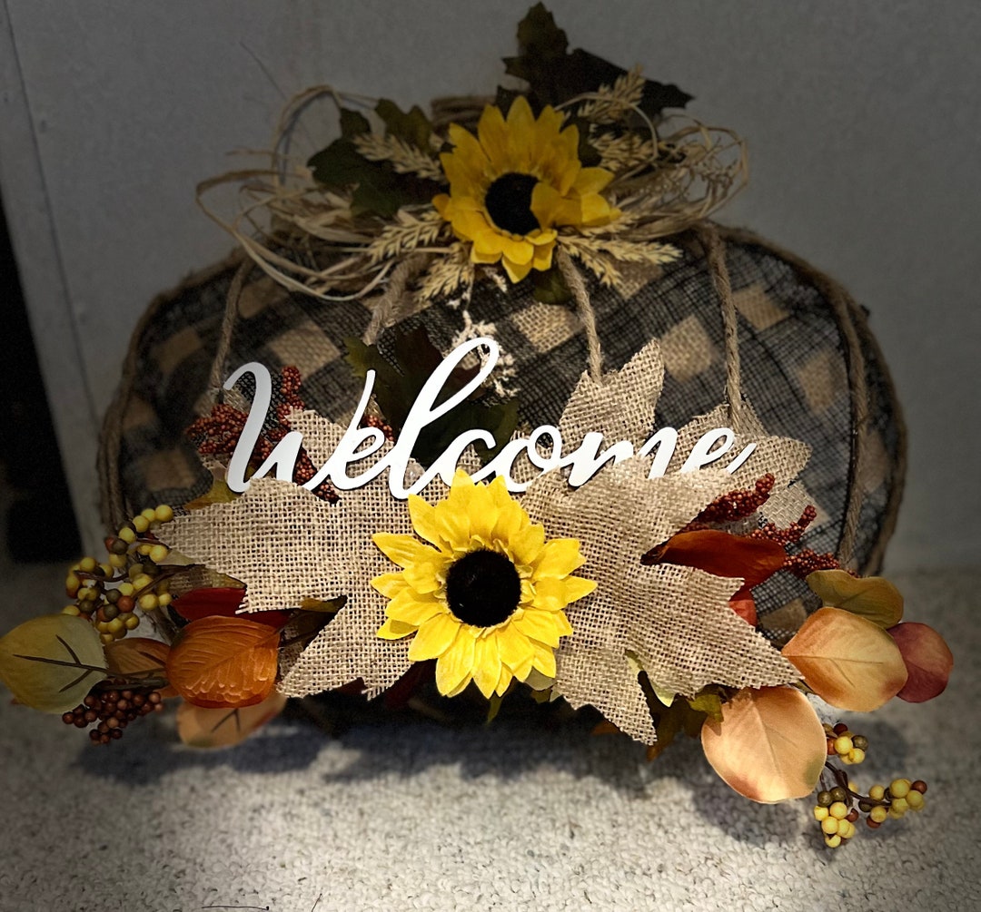 Fall Welcome Sign - Etsy