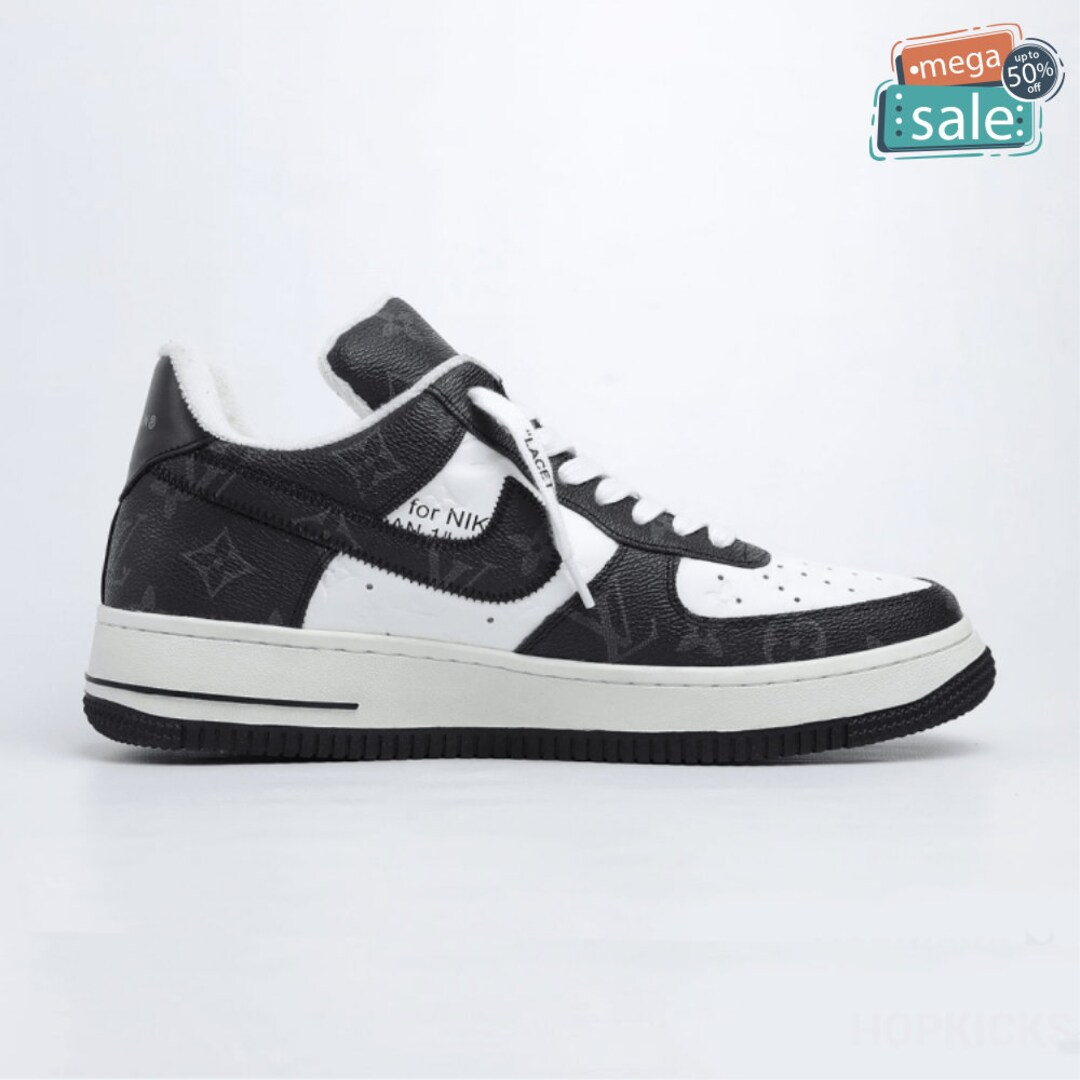 AF 1 Low X L-ou-i-s V-ui-t-t-on Monogram Brown Christmas - Etsy