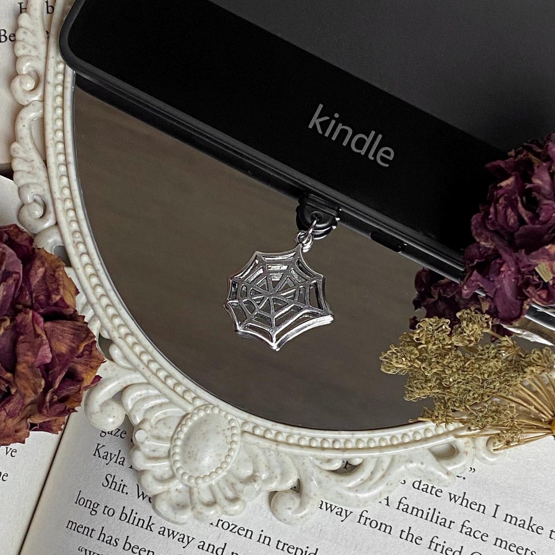 Kindle Dust Plug Charm | Usbc Type C, Kindle Charm, Spooky Kindle Charm ...