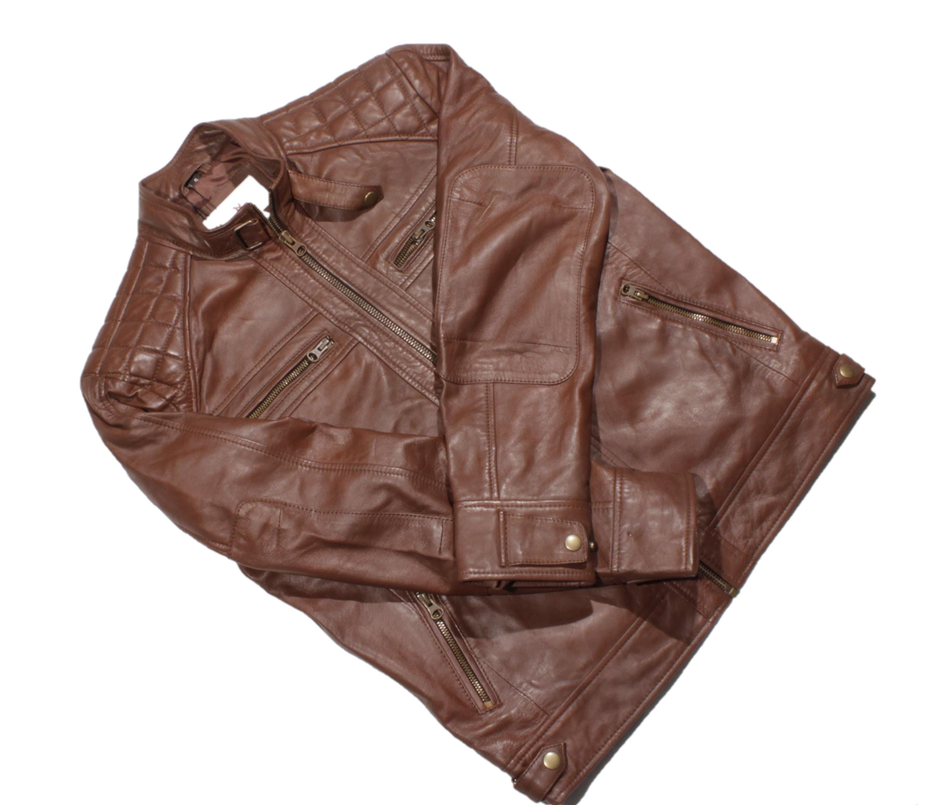 Cafe Racer Style Jacket Men's Sheepskin Butter Soft Leather: Vintage ...