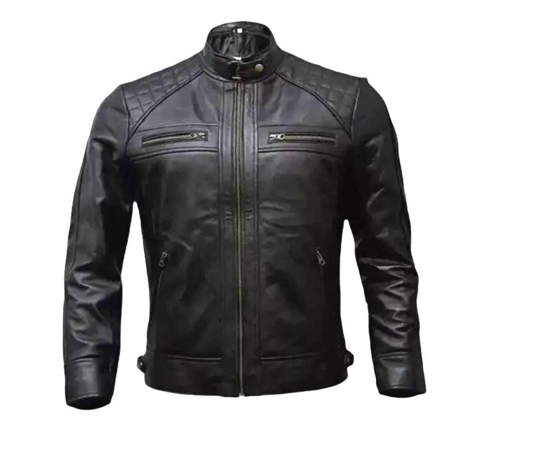 Cafe Racer Style Jacket Men's Sheepskin Butter Soft Leather: Vintage ...