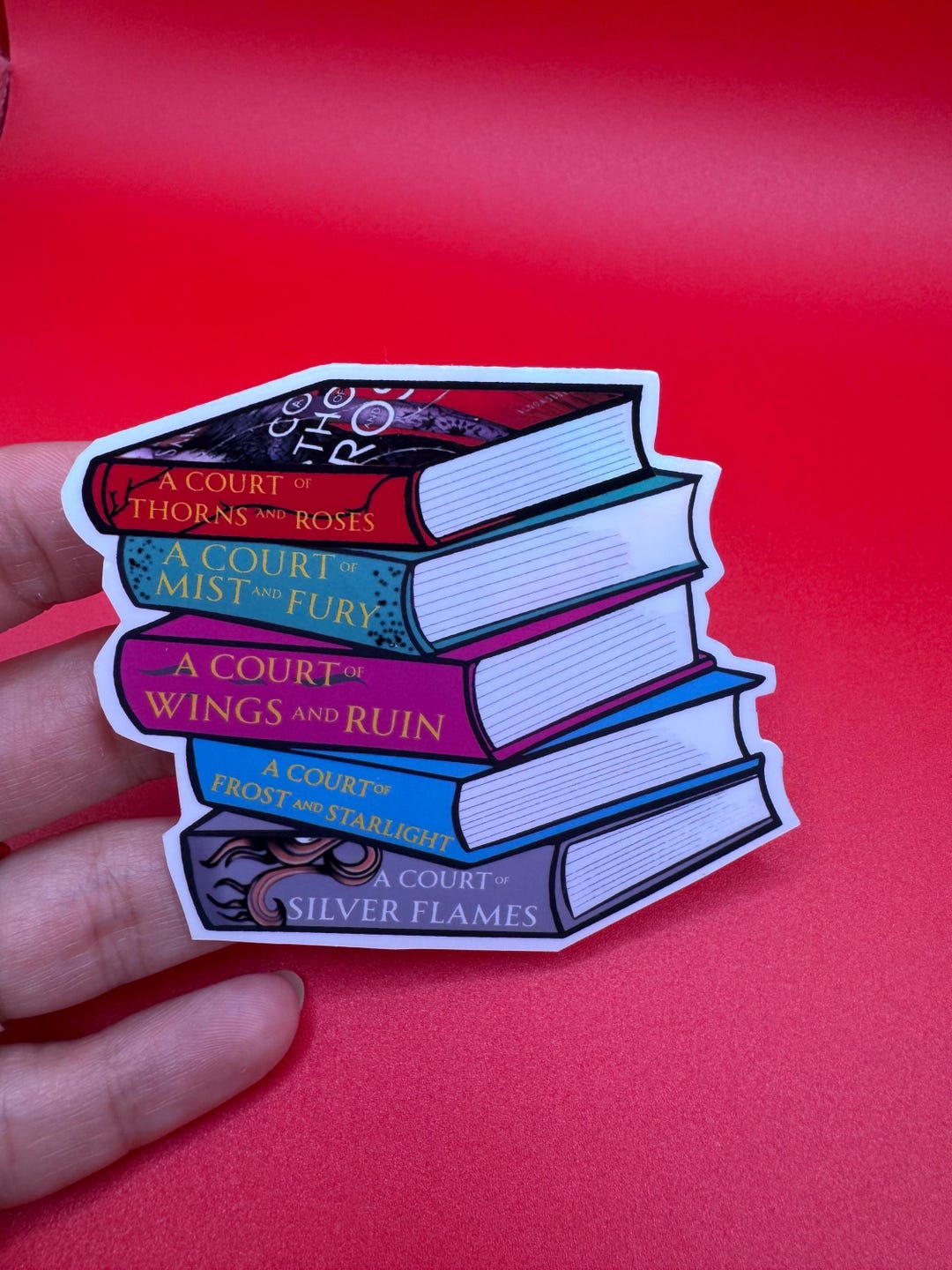 ACOTAR Series Sticker – Waterproof Vinyl Book Stack Decal - Etsy