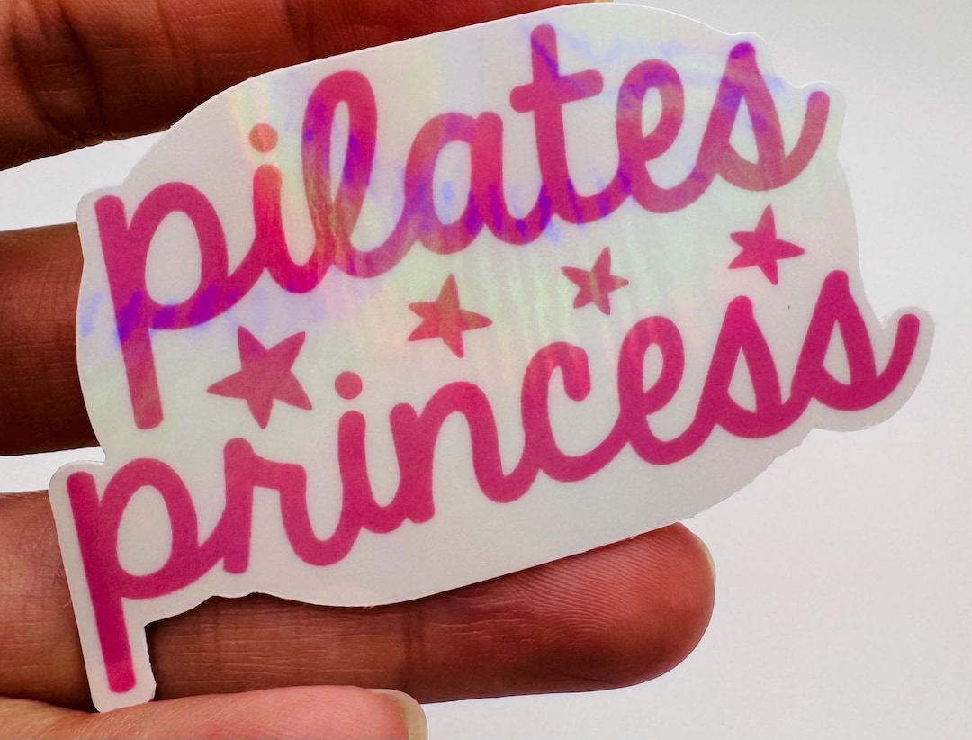 Pilates Princess Waterproof Premium Vinyl Sticker, Water Bottle Sticker ...