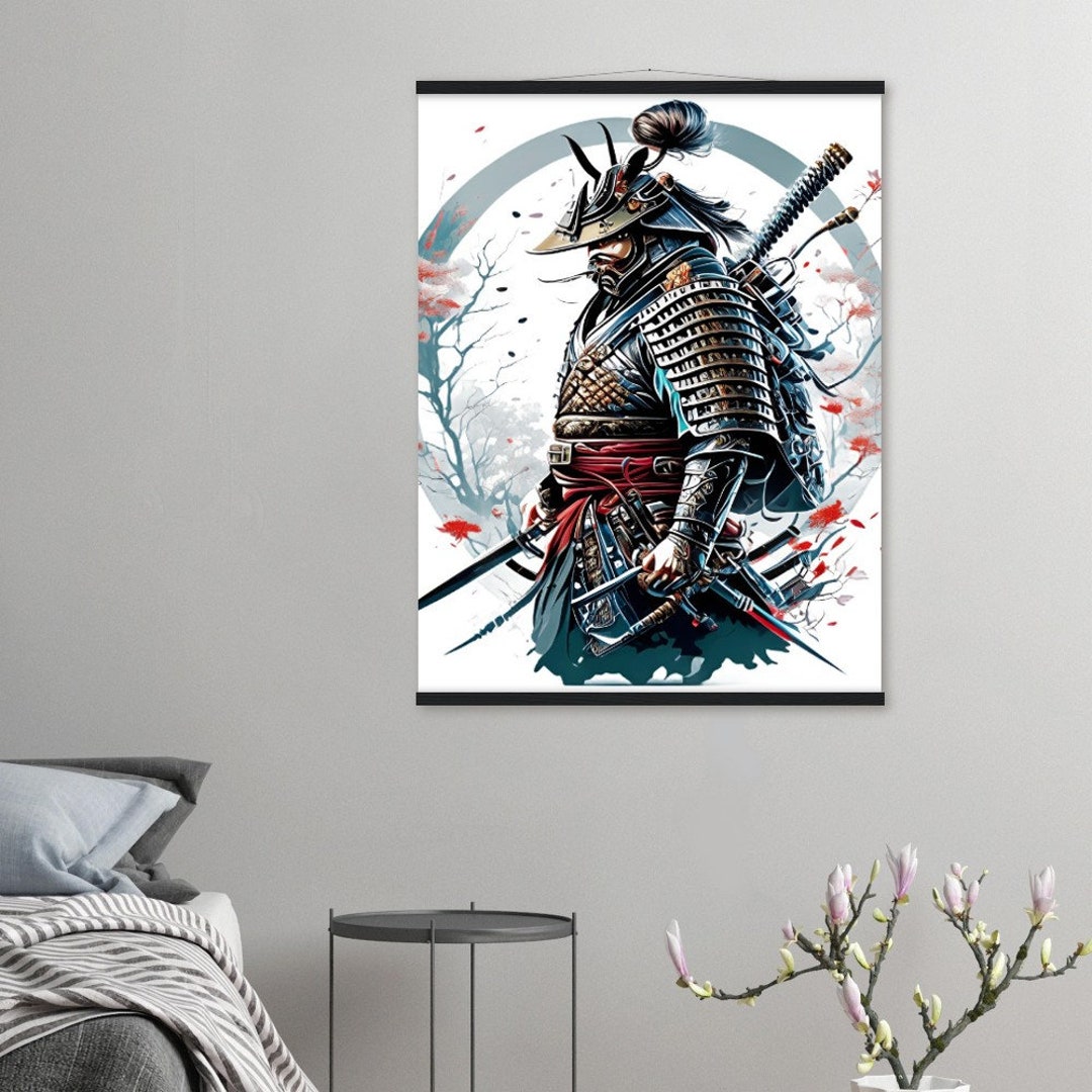 Samurai Premium Matte Paper Poster With Hanger - Etsy