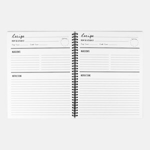 Personalized Recipe Journal, Cooking Spiral Notebook for Recipes, A4 ...