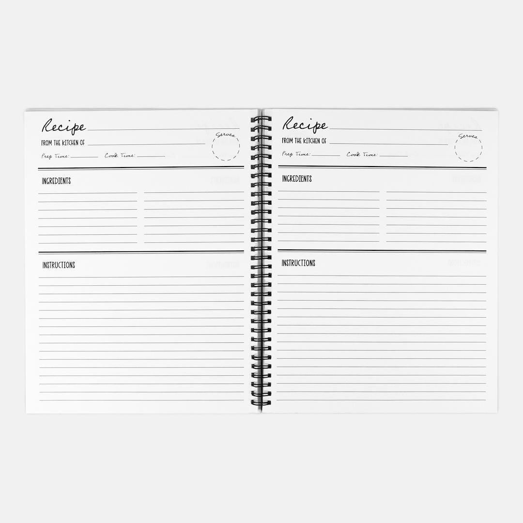 Personalized Recipe Journal, Cooking Spiral Notebook for Recipes, A4 ...