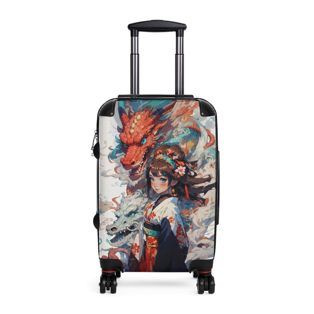 Dragon Empress Suitcase Stylish Luggage With Asian Art Design - Etsy