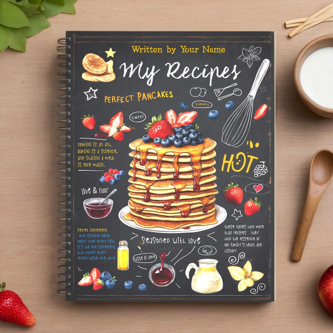 Personalized Recipe Journal, Cooking Spiral Notebook for Recipes, A4 ...