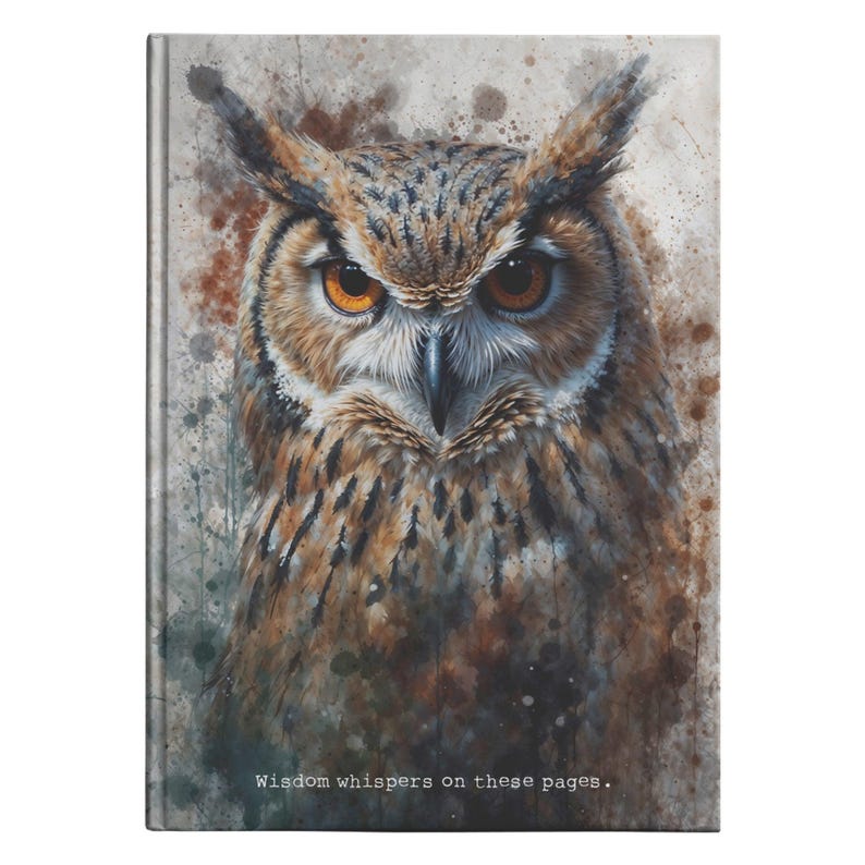 Hardcover Journal - Enchanting Watercolor Owl, A4, A5 - Etsy
