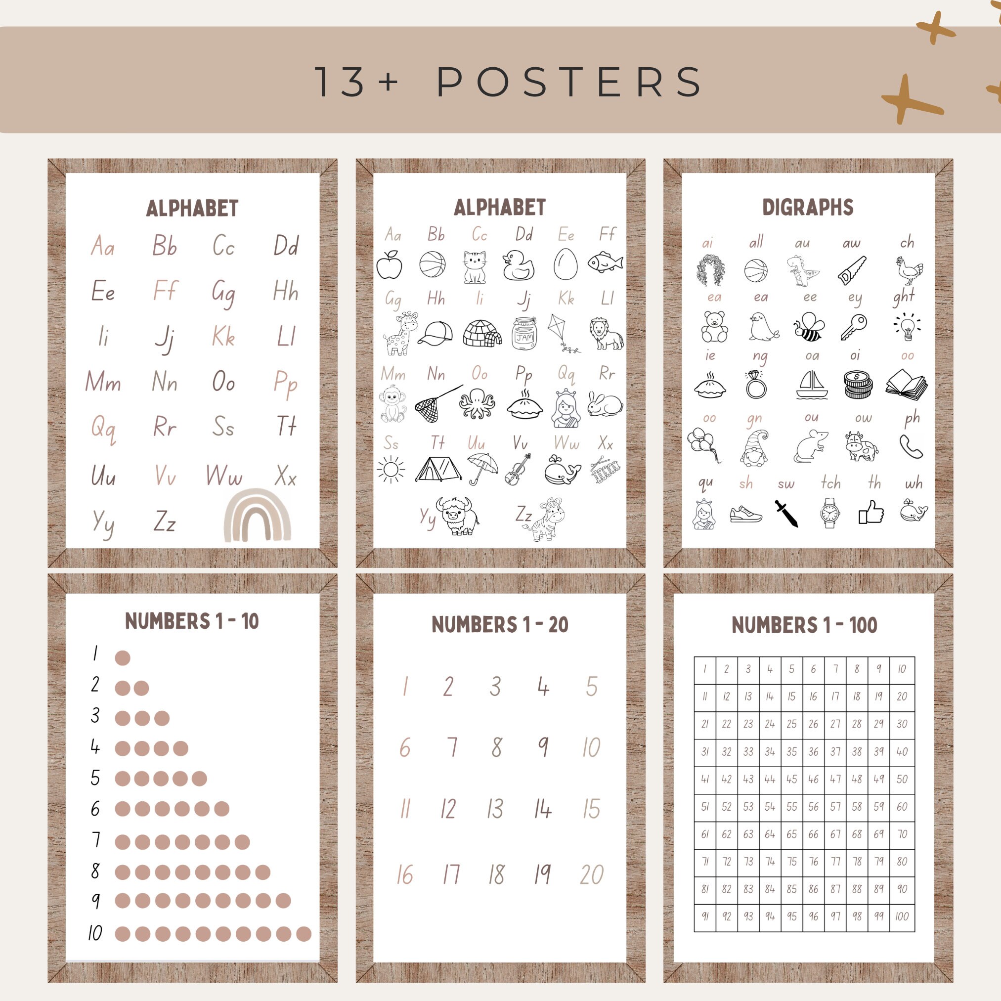 Neutral Educational Bundle - Etsy