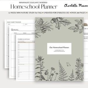 SALE Charlotte Mason Inspired Guide Homeschool Planner Organizer Binder ...