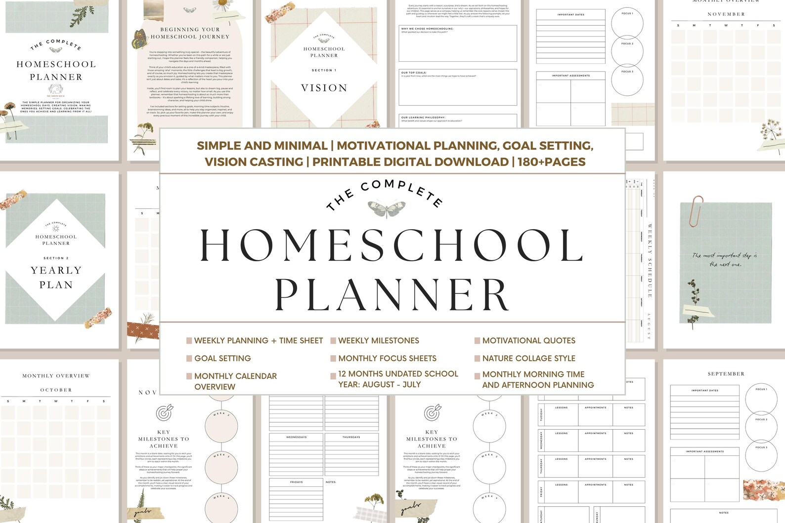 The Complete Homeschool Planner | Simple Easy to Use | Organizer ...