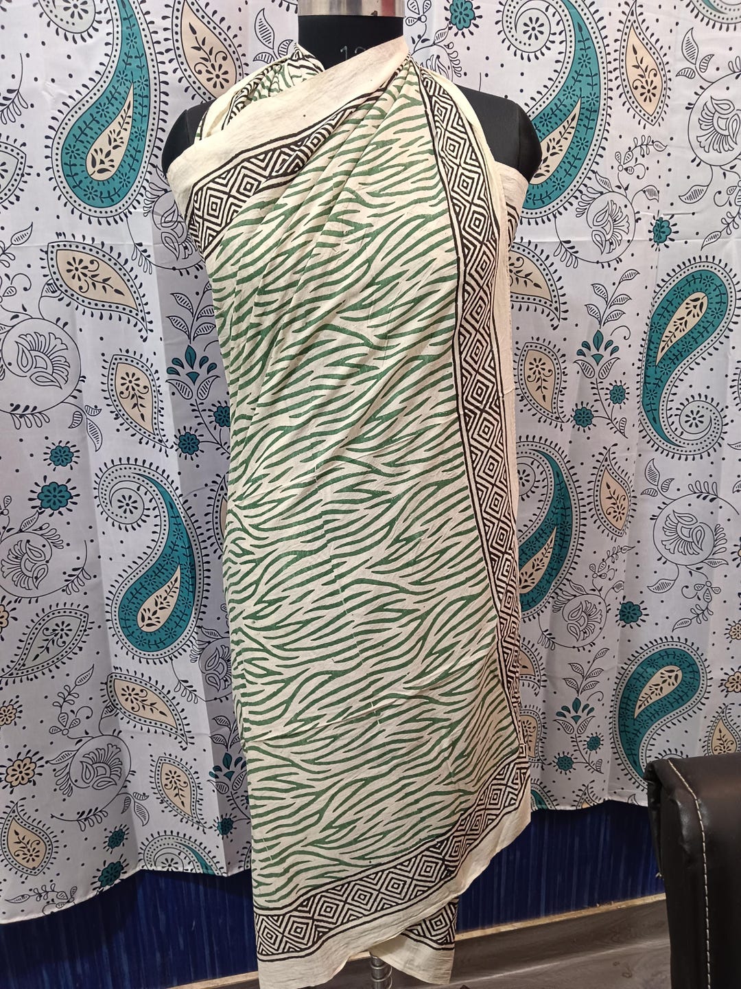 Cotton Hand Block Print Sarongs, Beach Wrap Cotton Sarong, Handmade ...