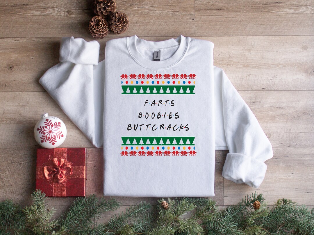 FRIENDS TV Show Funny Christmas Sweater Chandler Bing - Etsy