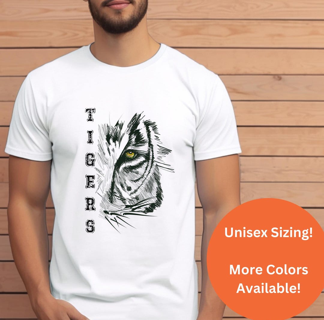 Go Tigers School Spirit Tee, College Shirt, Game Day Apparel, Tiger Fan ...