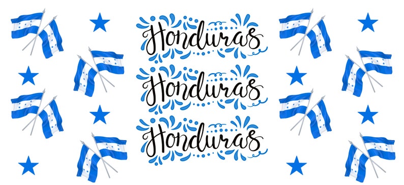 Honduras Theme SVG Digital File ONLY Cup Wrap - Etsy