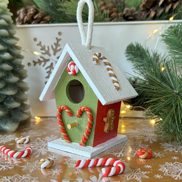 Christmas Birdhouse - Etsy