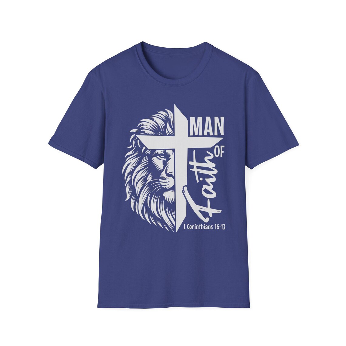 Man of Faith Unisex Softstyle T-shirt - Etsy