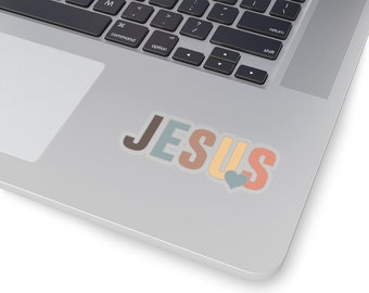Surfing Jesus Christ Sticker | Kiss-cut & Bubble-free Premium Stickers ...