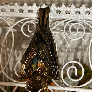 Crystal Flight Bat Pendant - Etsy
