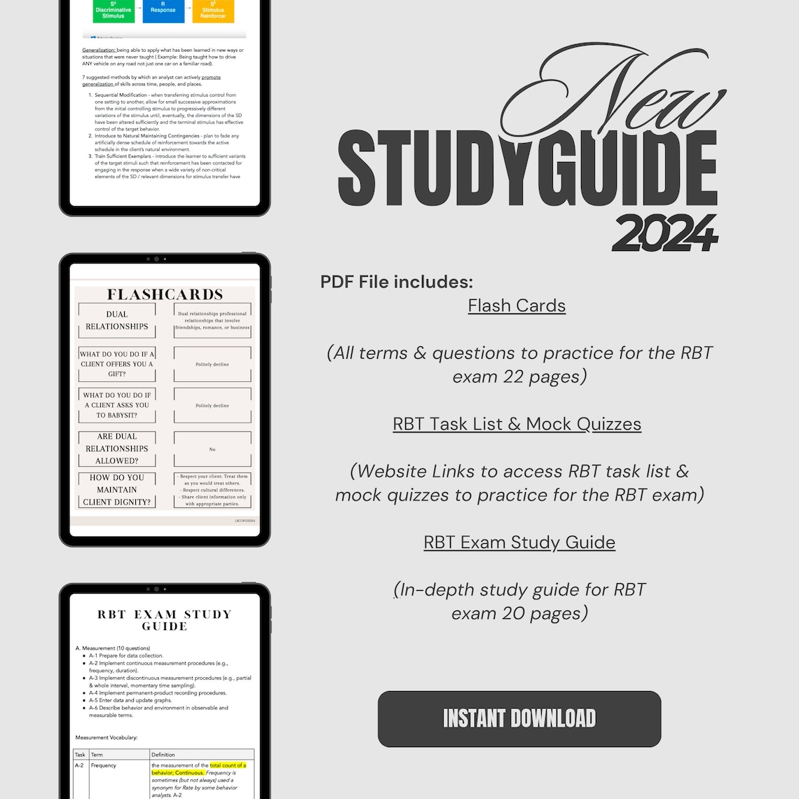 The Ultimate RBT Exam Study Guide / Registered Behavior Technician ...
