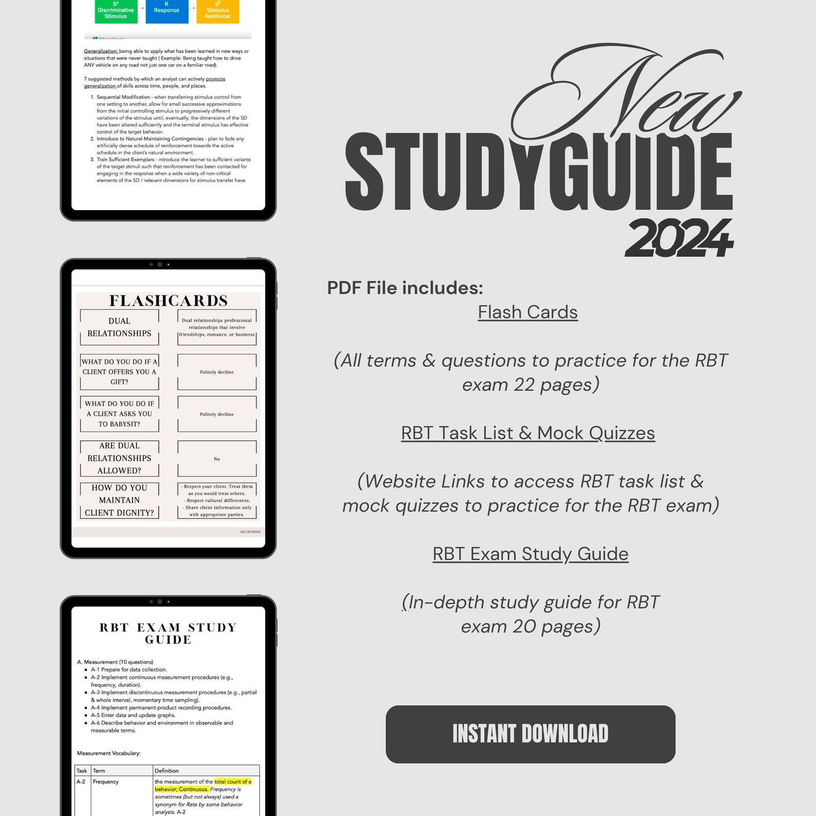 The Ultimate RBT Exam Study Guide / Registered Behavior Technician ...