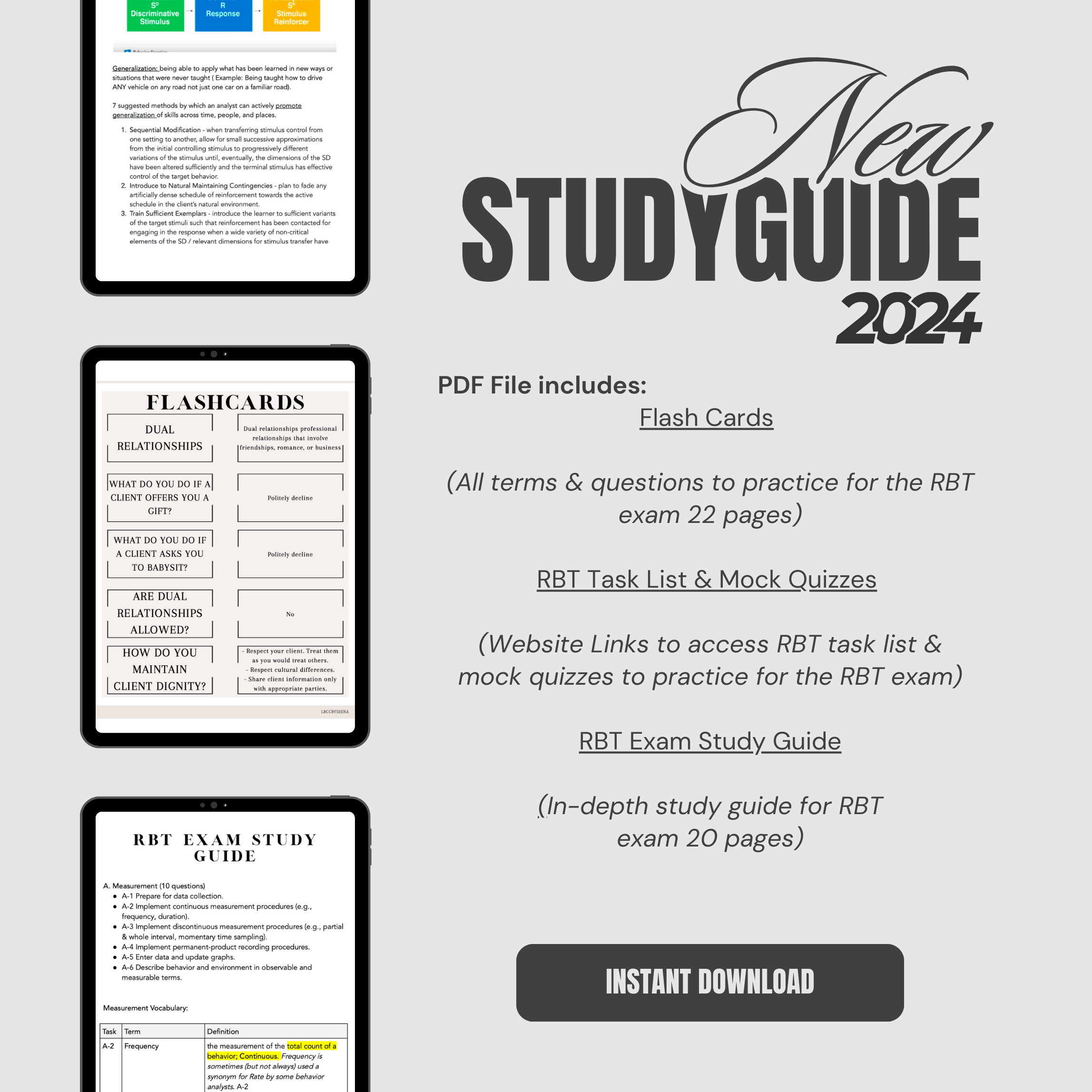 The Ultimate RBT Exam Study Guide / Registered Behavior Technician ...