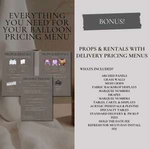 The Ultimate Black Balloon Menu, Including Bonus Props & Rentals With ...