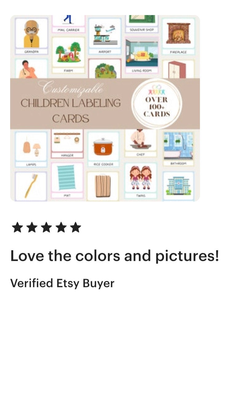 100+ Labeling Cards With Charts/ Autism/ Visual Aid/ ABA Therapy/ 2024 ...