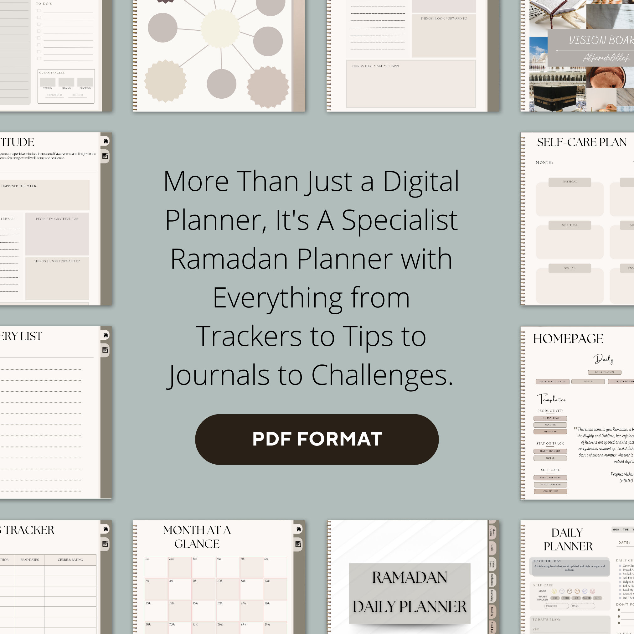 Ramadan Planner Undated Digital Ramadan Planner, Ramadan Planner ...