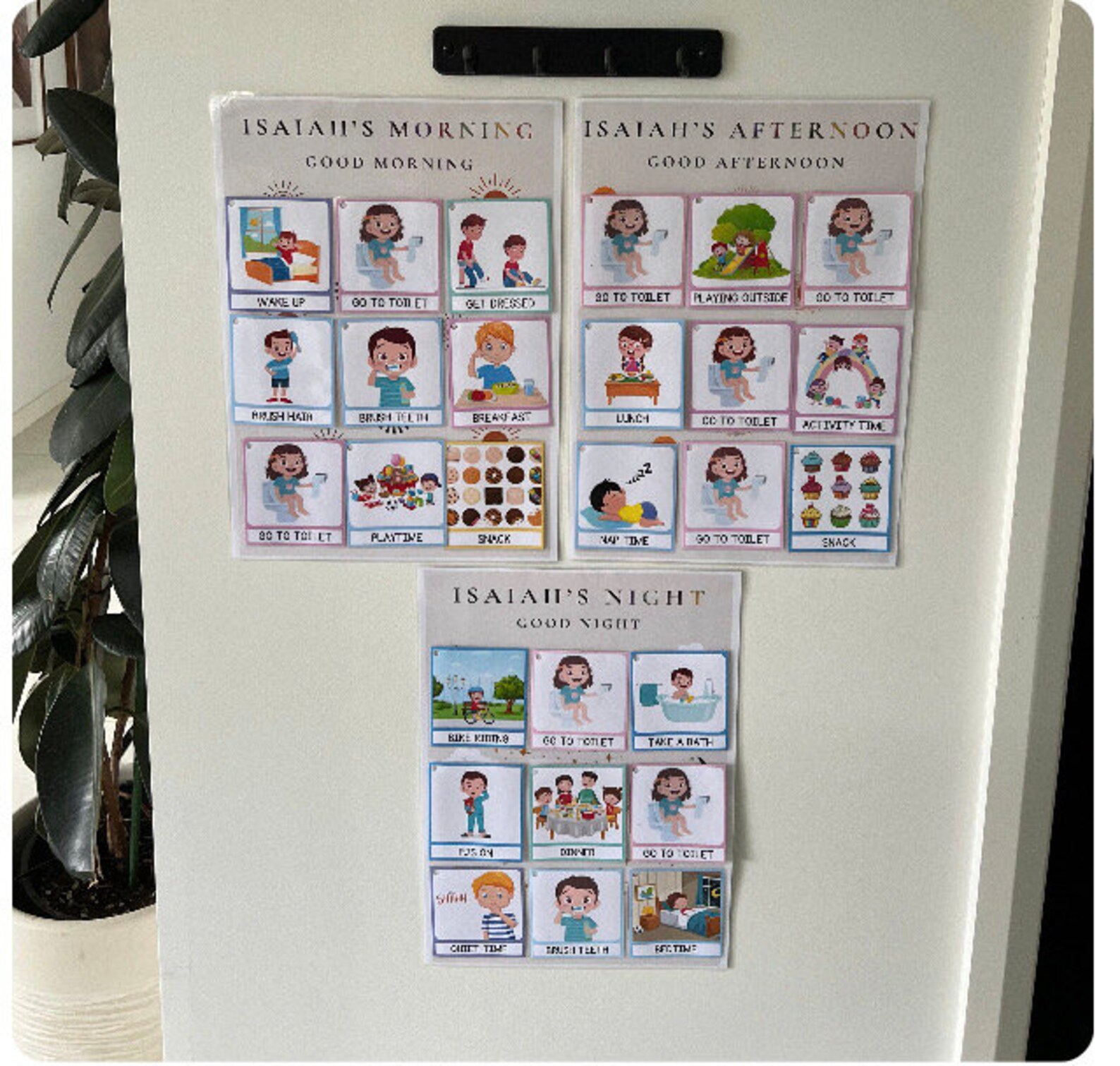 200+ Daily Routine Cards With Charts/ Autism/ Visual Aid/ ABA Therapy ...