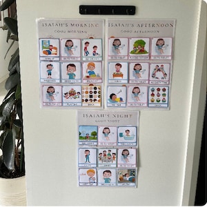 200+ Daily Routine Cards With Charts/ Autism/ Visual Aid/ ABA Therapy ...