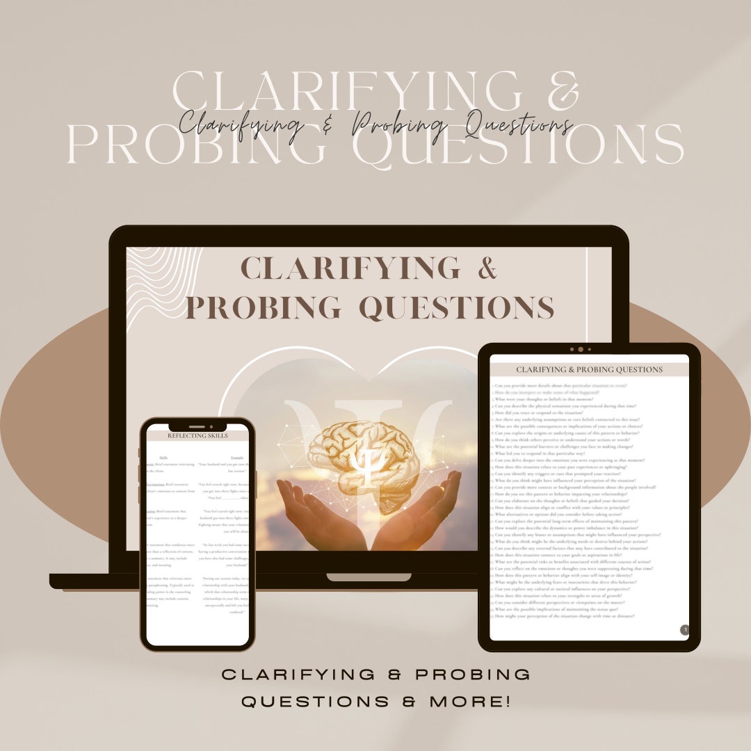 Clarifying & Probing Questions Can Help With Treatment Plans, Therapy ...