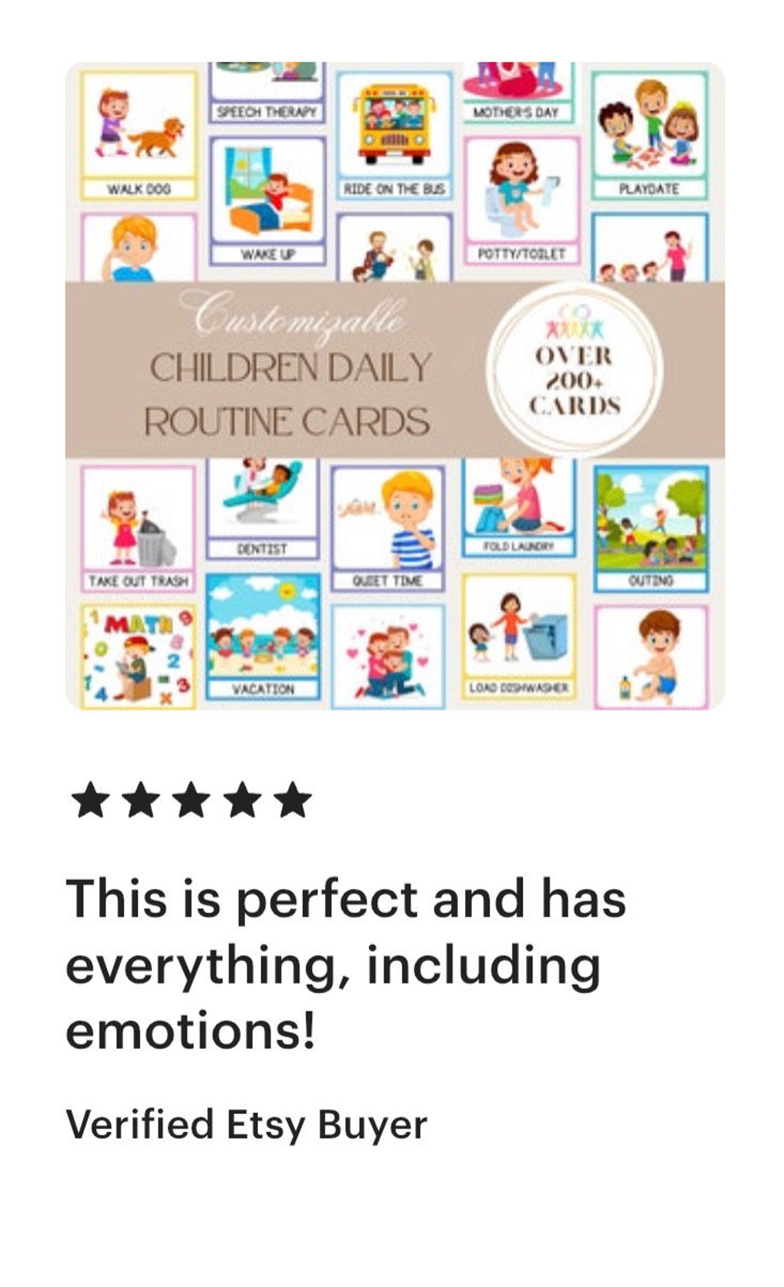 200+ Daily Routine Cards With Charts/ Autism/ Visual Aid/ ABA Therapy ...