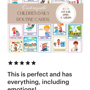 200+ Daily Routine Cards With Charts/ Autism/ Visual Aid/ ABA Therapy ...