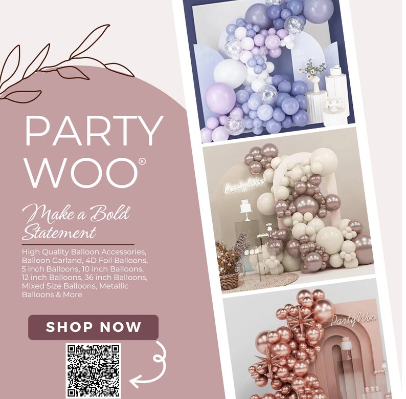 The Ultimate Pink Balloon Flyers - Canva Free - Etsy