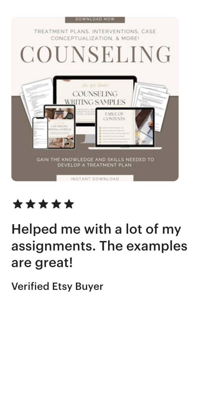 Counseling Writing Samples: Case Conceptualization, Treatment Plan ...