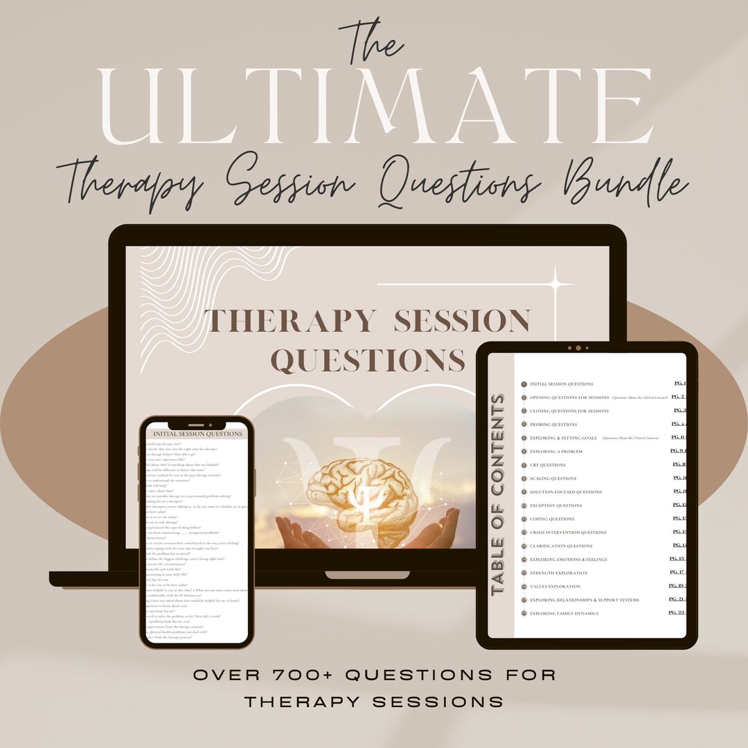 The ULTIMATE Therapy Session Questions Bundle Can Help With Treatment ...