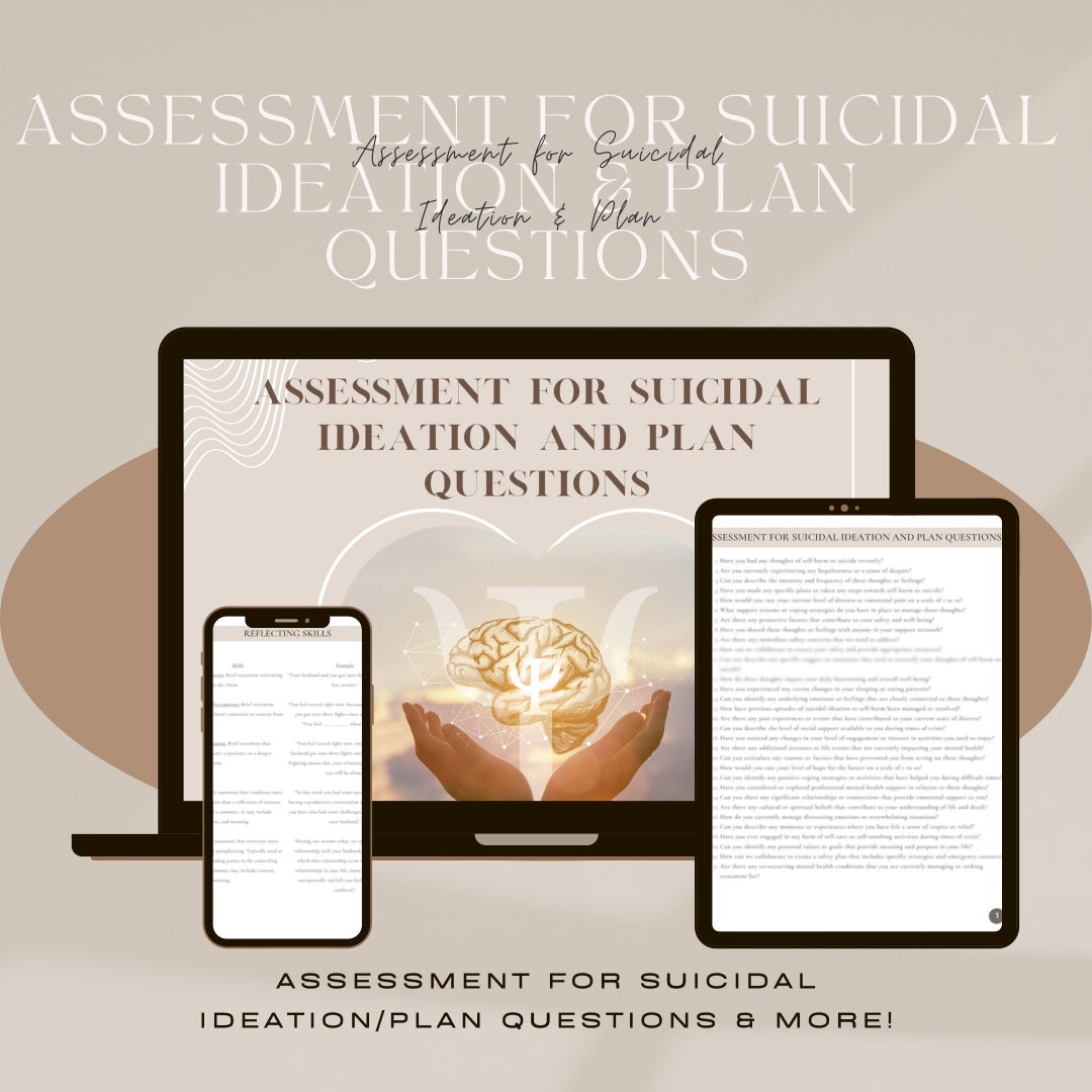 Assessment for Suicidal Ideation and Plan Questions Can Help With ...