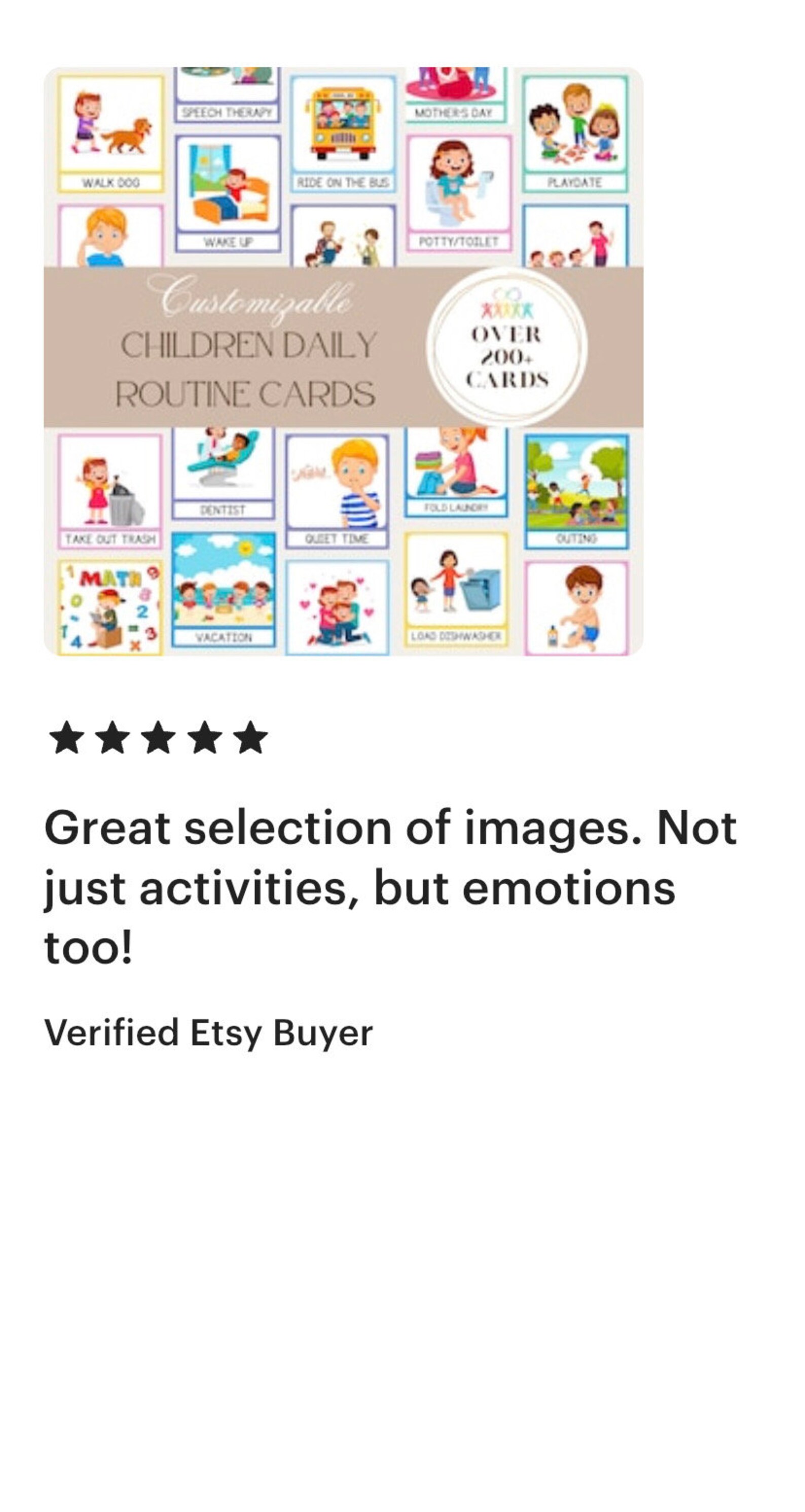 200+ Daily Routine Cards With Charts/ Autism/ Visual Aid/ ABA Therapy ...