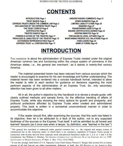 Weiss's Concise Trustee Handbook Ebook With Trust FORMS Package - Etsy