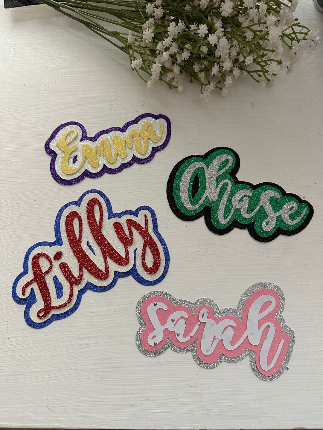 Custom Name Cuts, Name for Homecoming Mum, Custom Mum Decoration ...