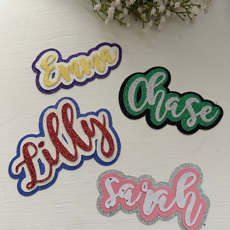 Custom Silver Name Cutouts - Etsy