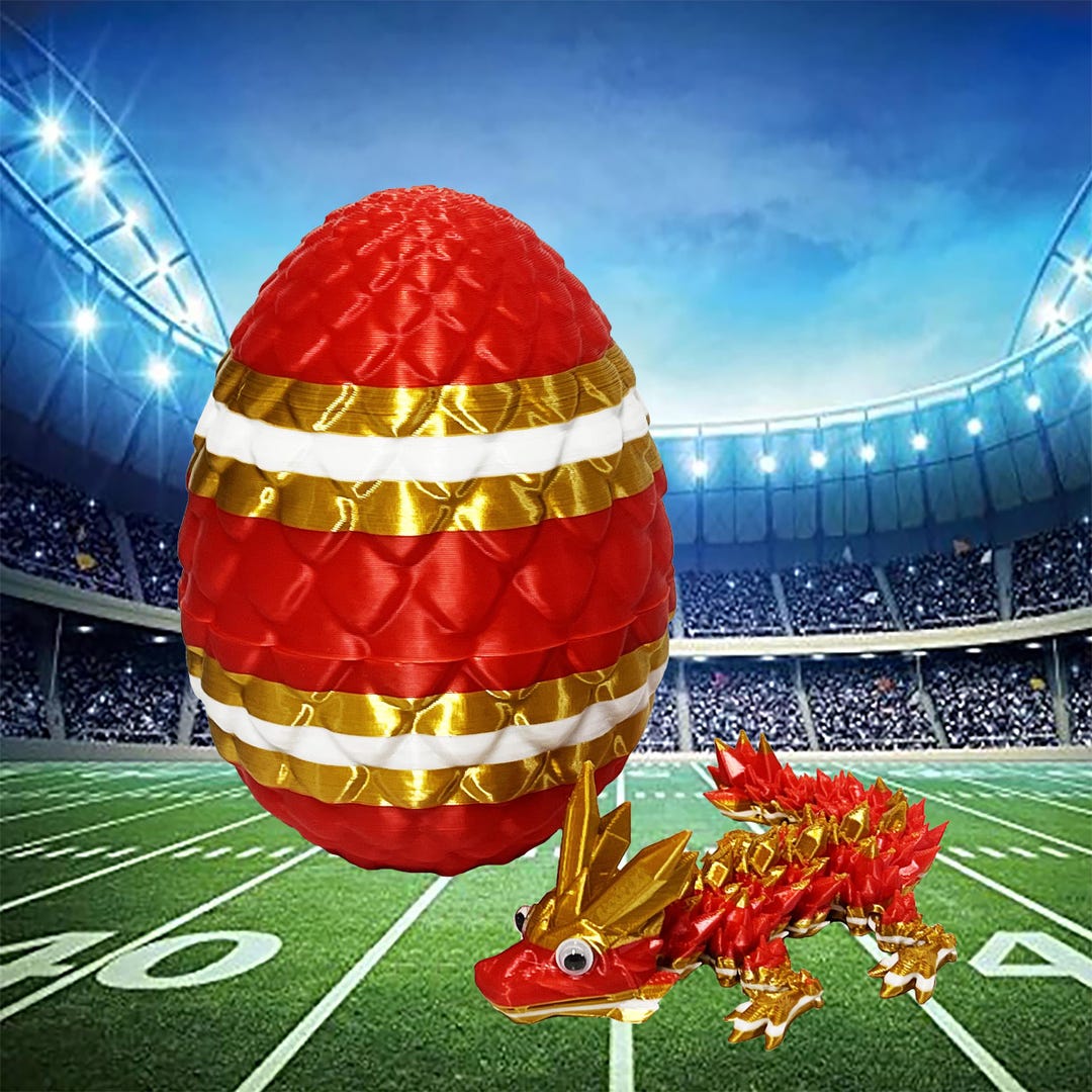 Custom Team Colors Baby Dragon and Egg - Etsy