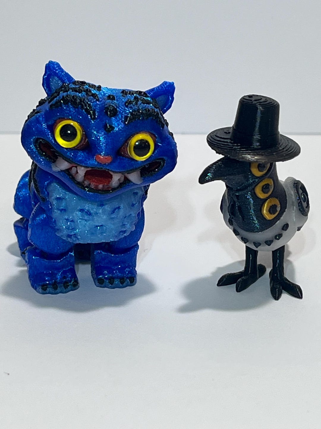 Derp Tiger and Suss Bird Figurines - Etsy