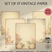 15 Vintage Lined Note Pages Printable PDF, Antique Stationery for ...