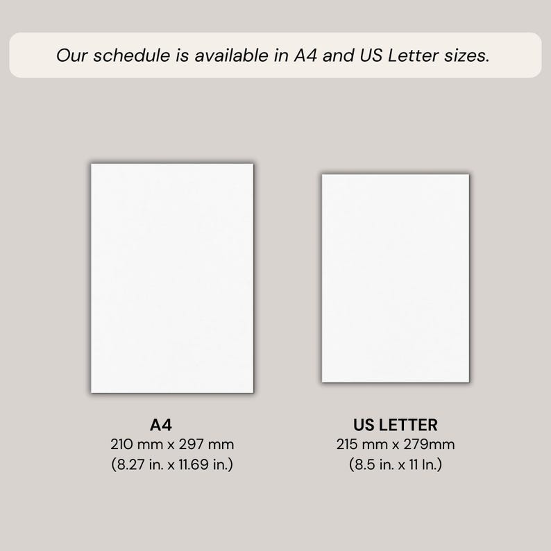 Class Schedule Template, Printable Weekly Planner PDF, Black Design ...